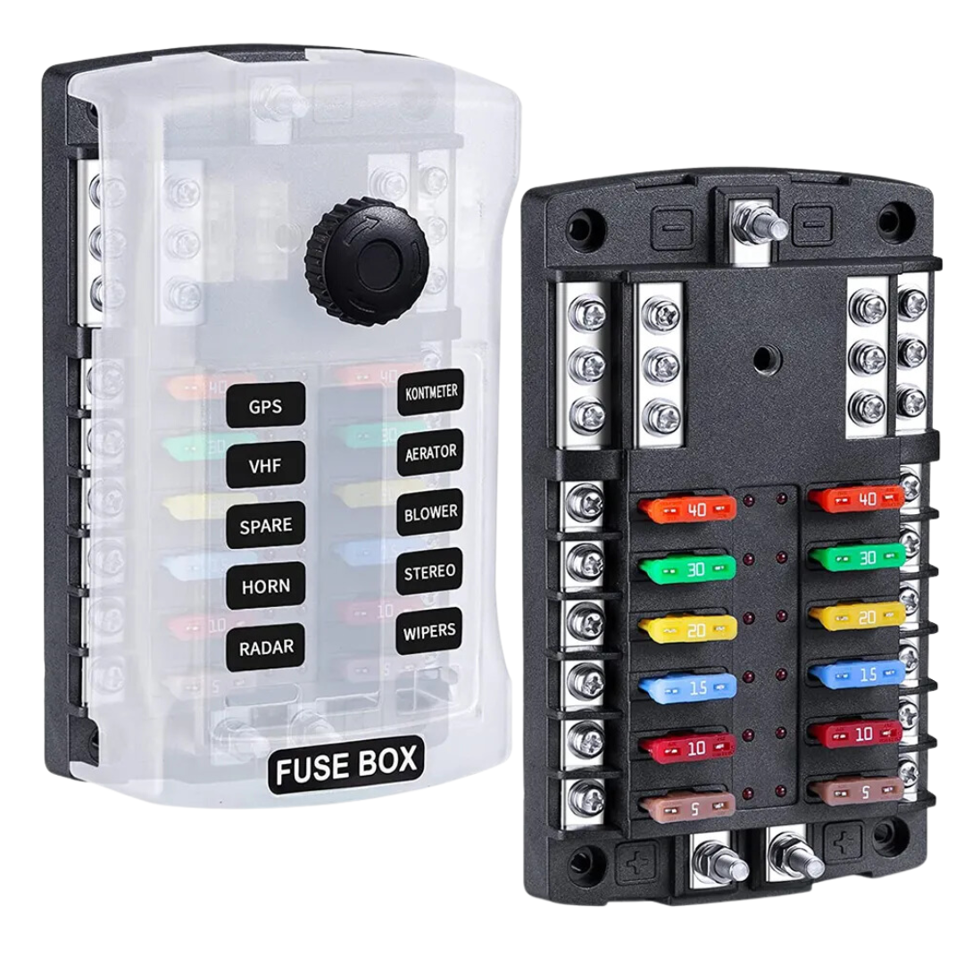 Automotive 12-Way Blade Fuse Block/ Circuits Panel #2 – BCM Accessories